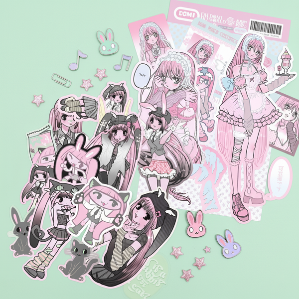 Domi World Rainbow Bites Stickers | Kawaii Pen Shop