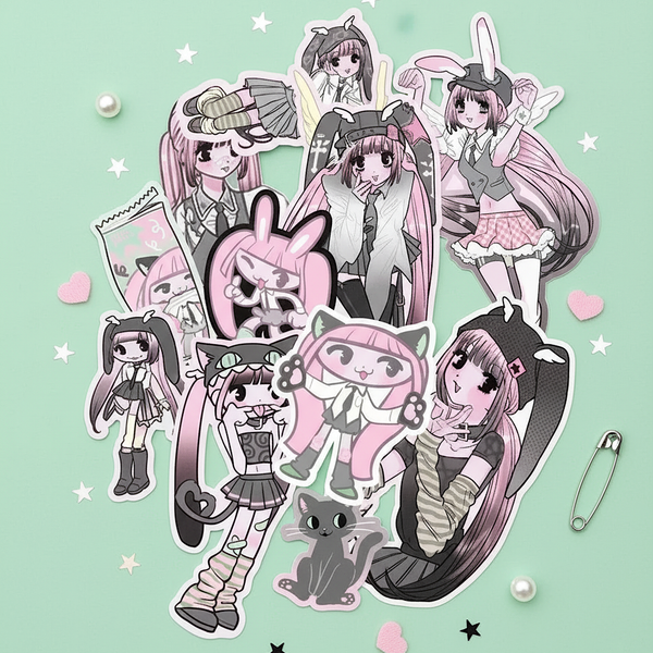 Domi World Rainbow Bites Stickers | Kawaii Pen Shop