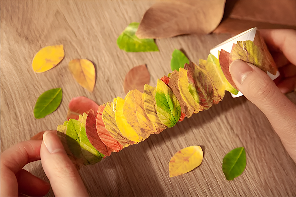 Fall Leaves Masking Sticker Roll | Kawaii Pen Shop