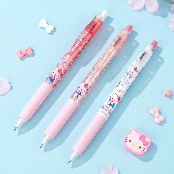 Hello Kitty Mechanical Pencil + Eraser + Refills Set | Kawaii Pen Shop