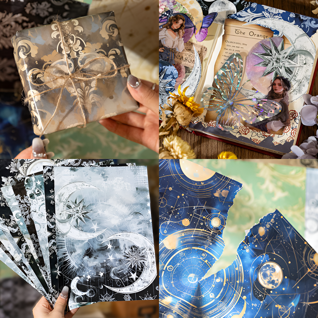 Lunar Mystique Decorative Paper Set | Kawaii Pen Shop