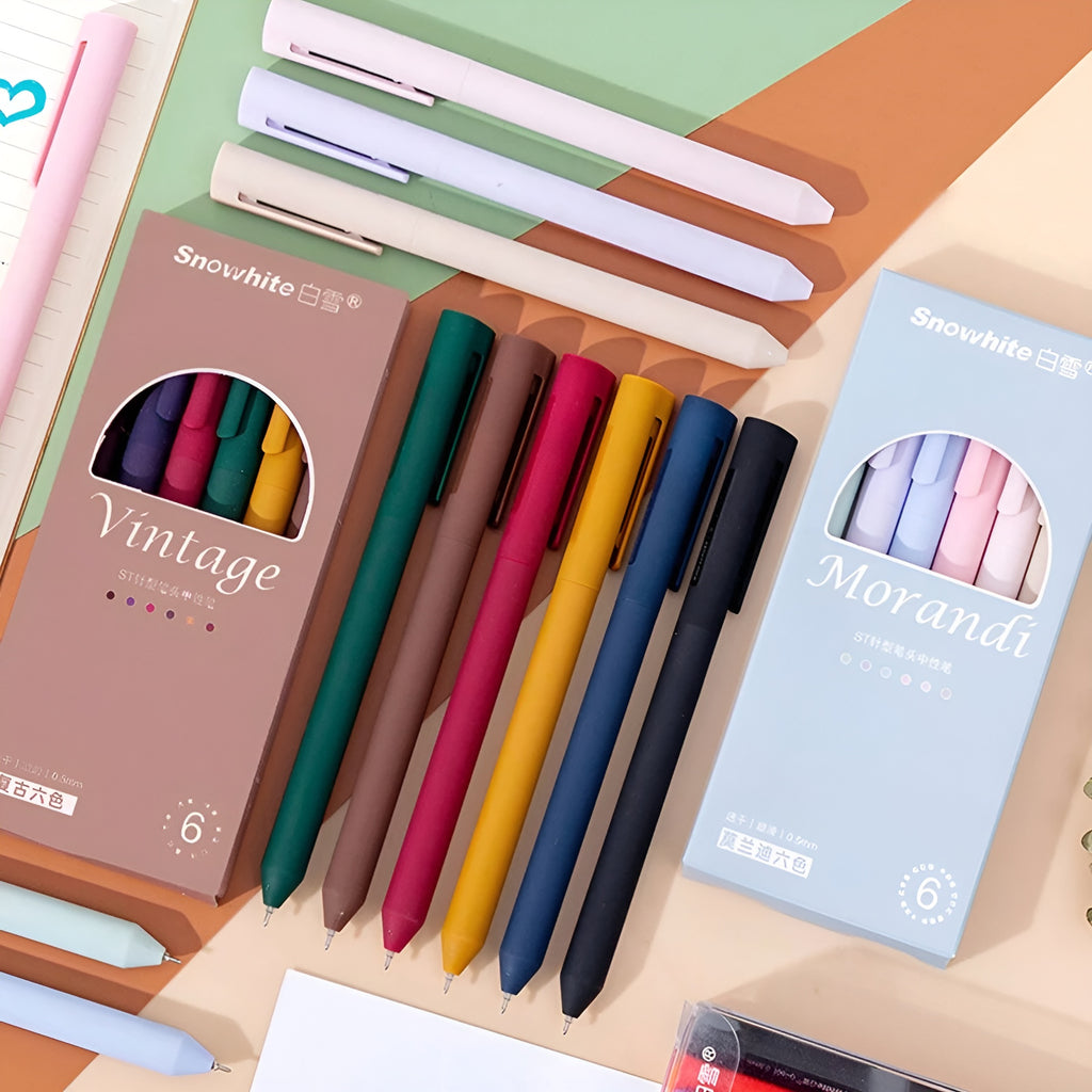 Morandi Neutral Color Pen Set | Kawaii Pen Shop