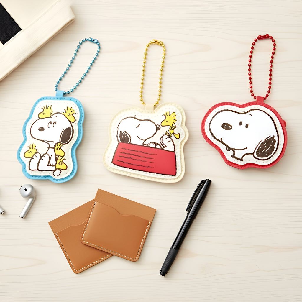 Peanuts Snoopy Travel Luggage Tag - Beige | Kawaii Pen Shop
