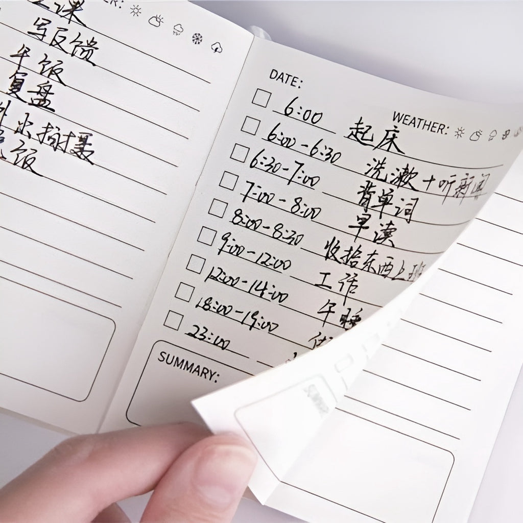 Plan For Today Square Pocket Planner + Pen | Kawaii Pen Shop