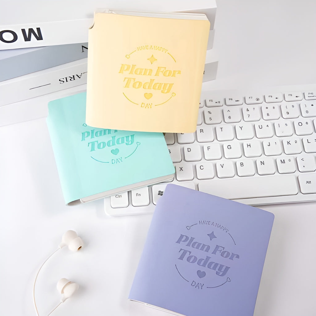 Plan For Today Square Pocket Planner + Pen | Kawaii Pen Shop