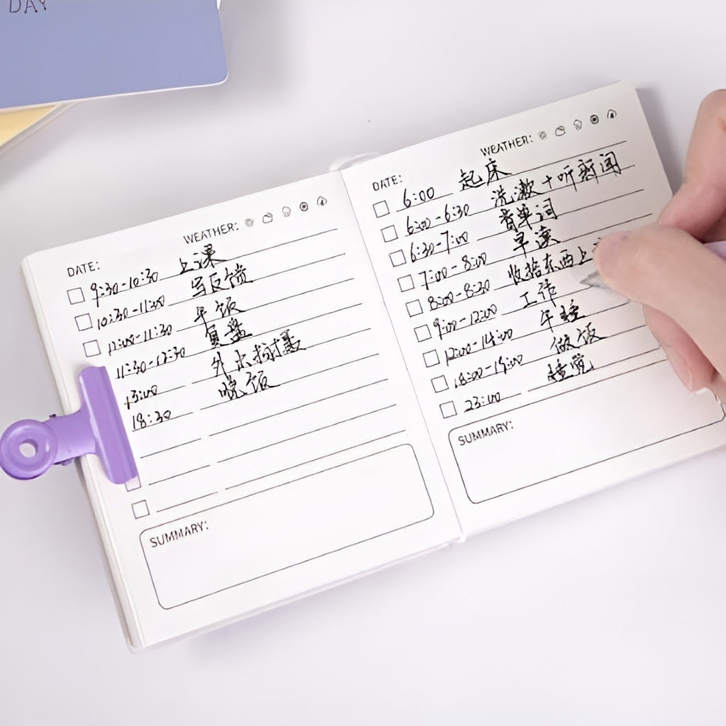 Plan For Today Square Pocket Planner + Pen | Kawaii Pen Shop