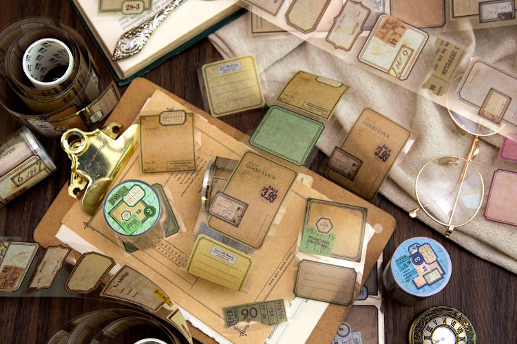 Vintage Label Washi Sticker Rolls | Kawaii Pen Shop