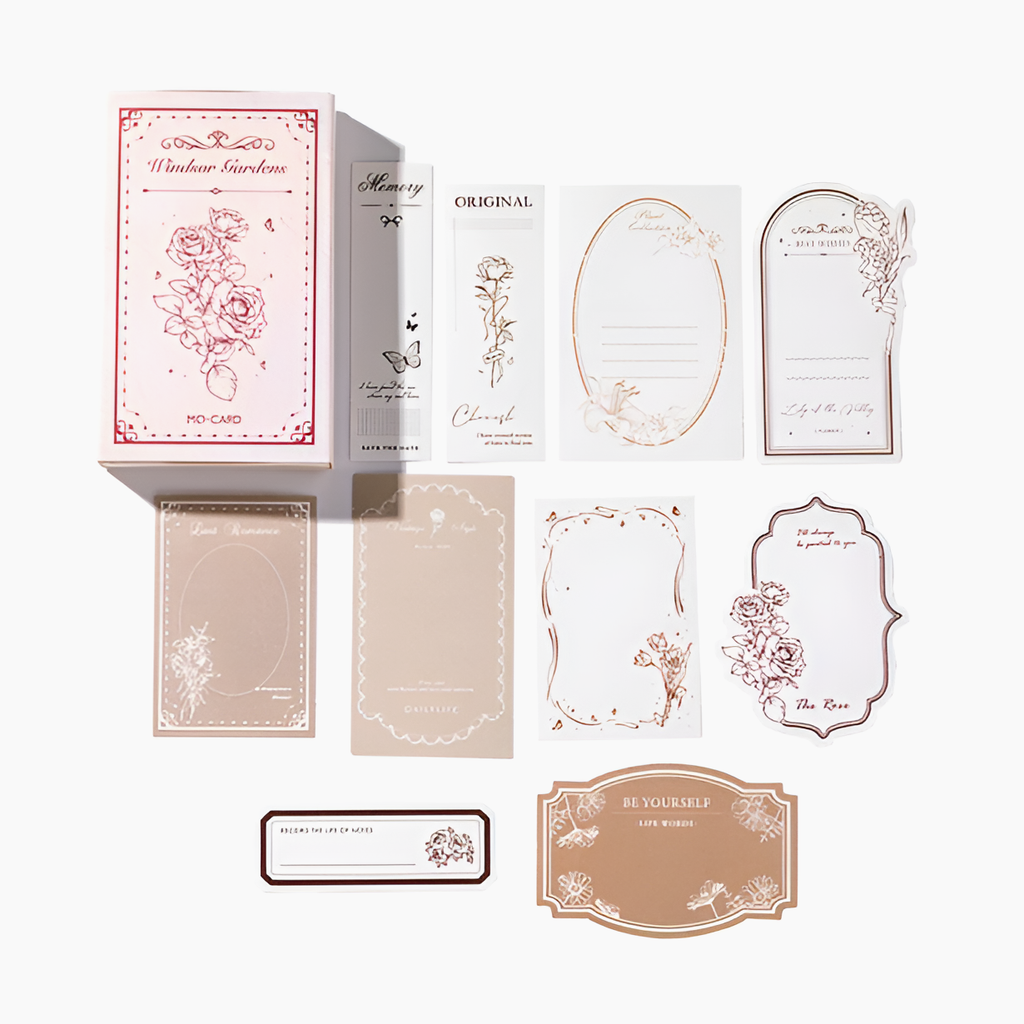 Vintage Loose Leaf Decorative Scrapbooking Stickers | Kawaii Pen Shop