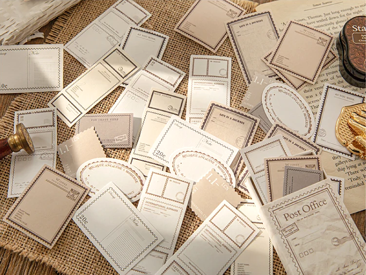 Vintage Loose Leaf Decorative Scrapbooking Stickers | Kawaii Pen Shop