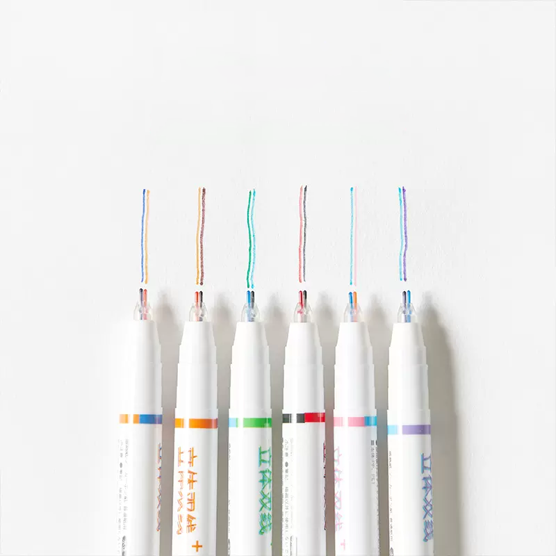 Double Line Color Pen | Kawaii Pen Shop